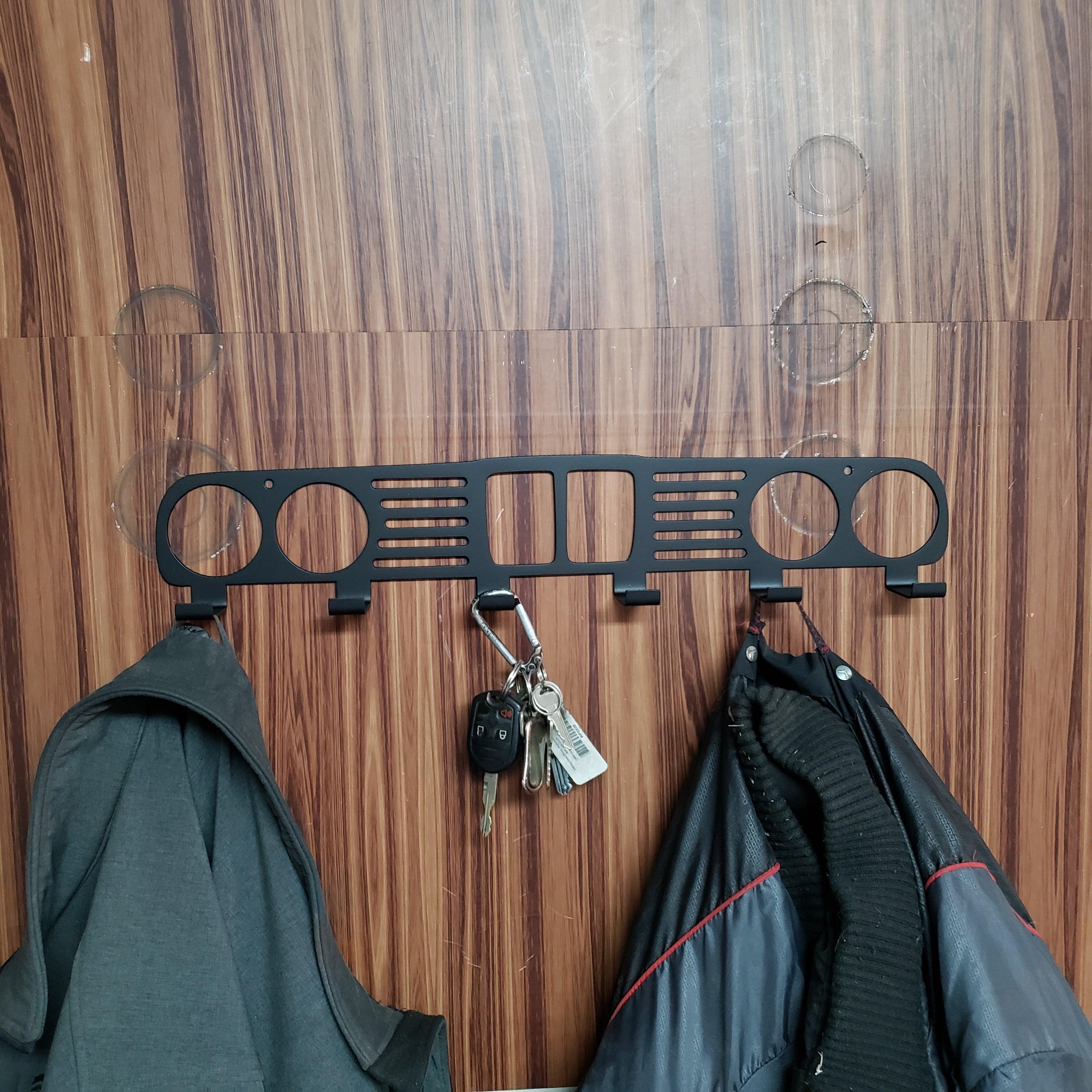 BMW E30 Grill coat Rack – Steel Wall Mounted Coat and Hat Hanger – 20"